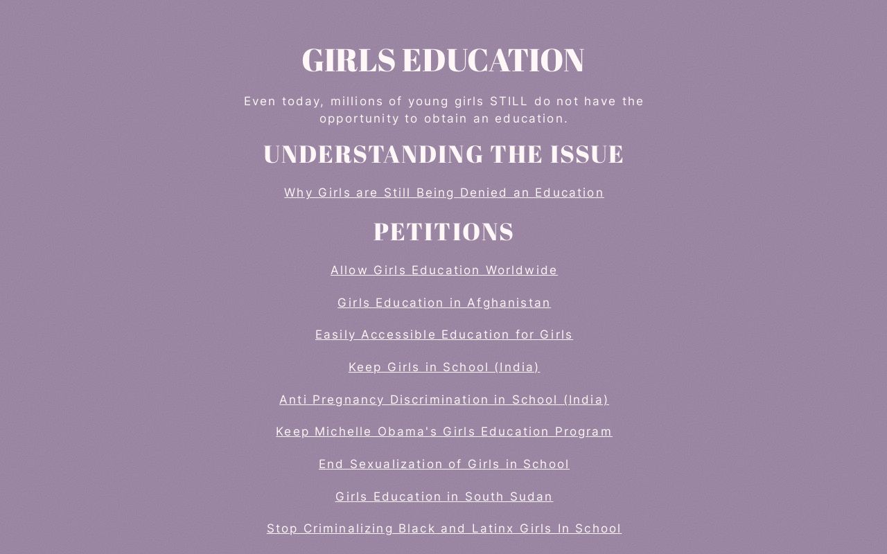 Girls Education Rights